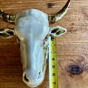 Vintage Butcher Shop Style Bull Head Wall Mount - Etsy
