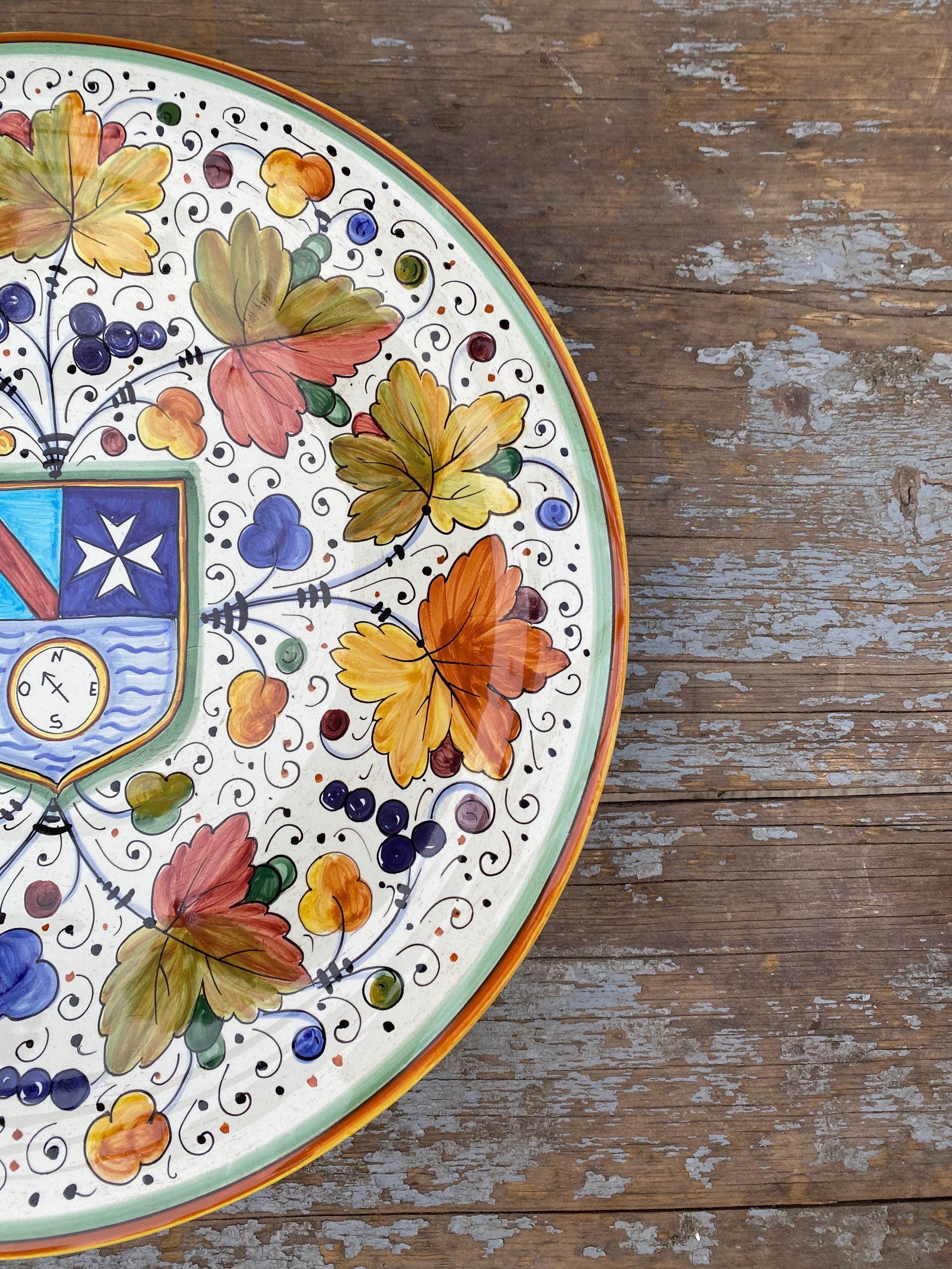 Alfonso Fusco Amalfi Italian Ceramic Large Platter Hand | Etsy