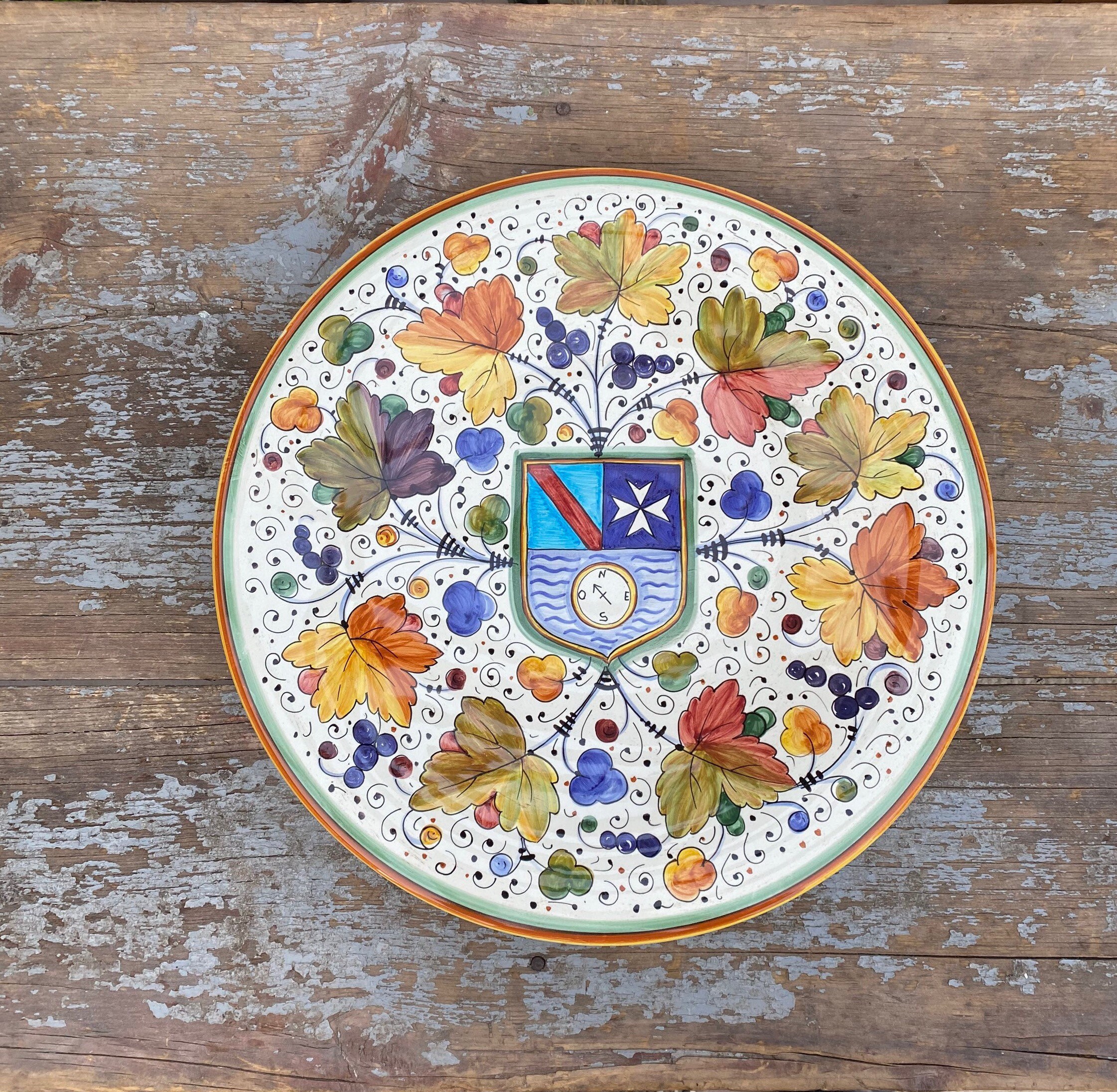 Alfonso Fusco Amalfi Italian Ceramic Large Platter Hand | Etsy