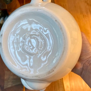 Vintage Hartstone Ceramic Teapot, Christmas Holly Hand Painted Design ...