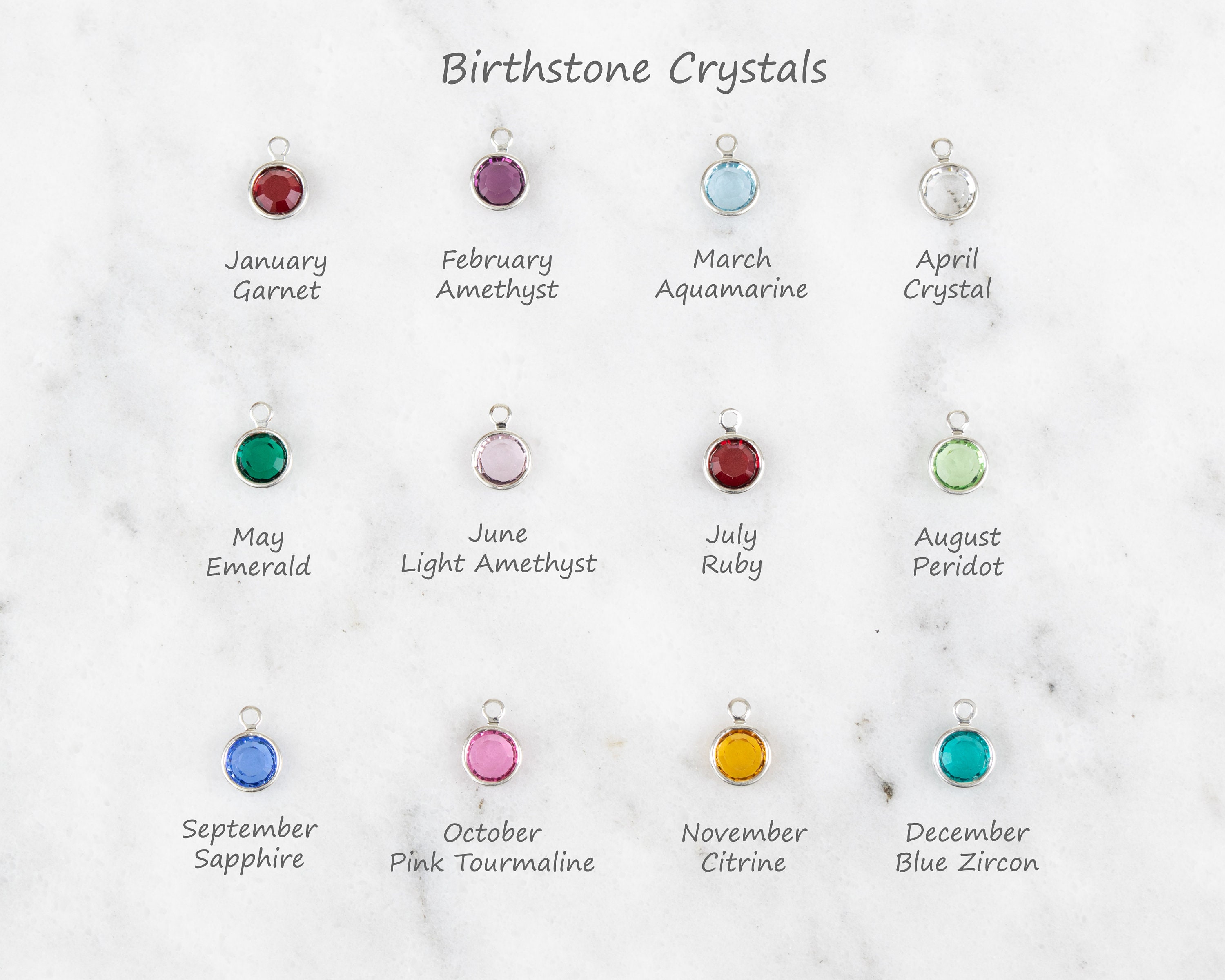 Personalized Birthstone Family Cascade Necklace Multiple Birthstone ...