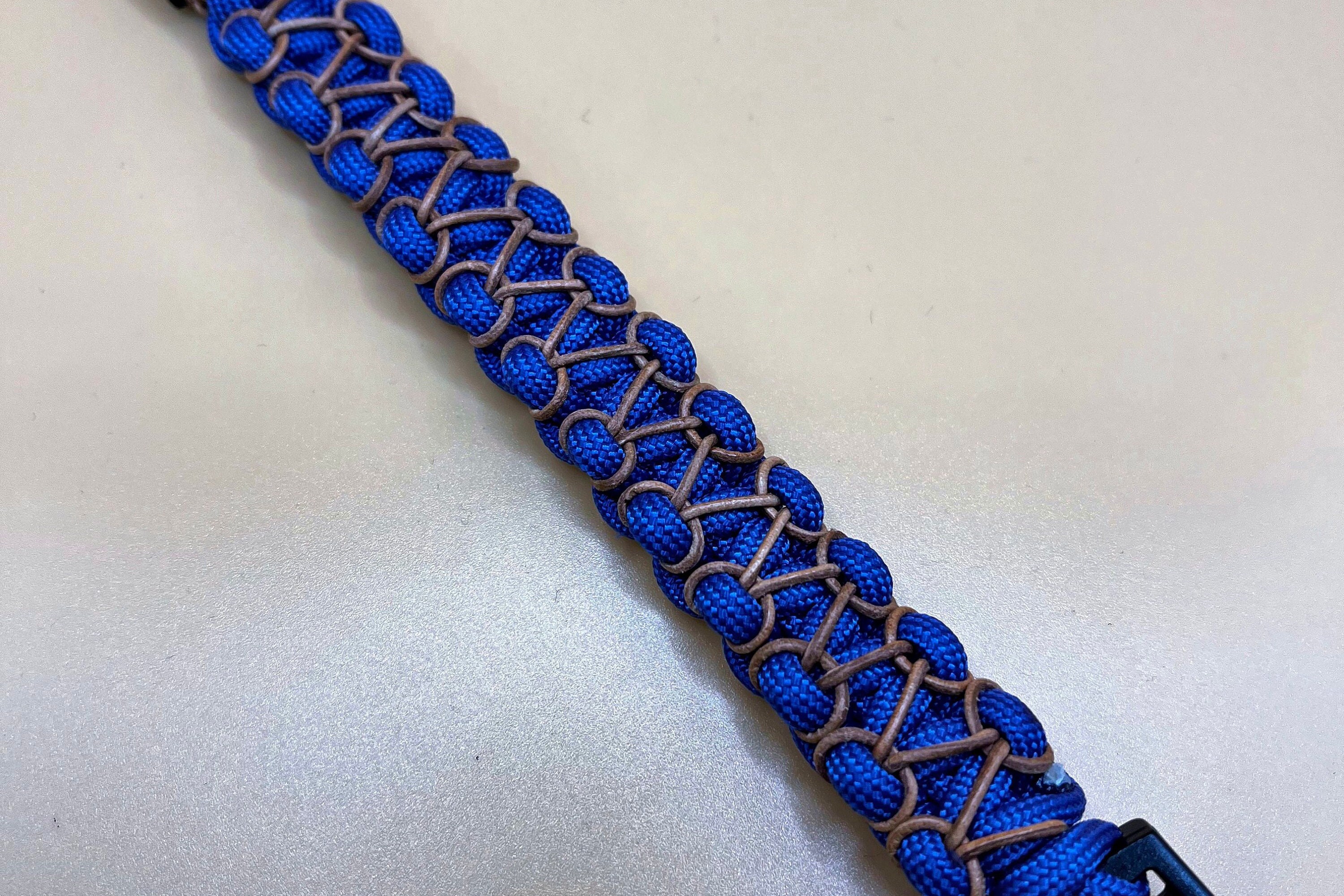 550 Paracord Bracelets - Cobra Weave, Two Colors. Single Color With ...