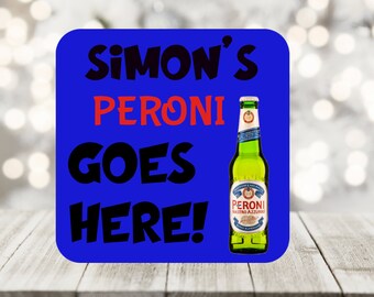 Peroni Coaster - Etsy