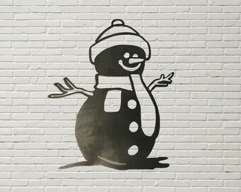 Metal snowman | Etsy