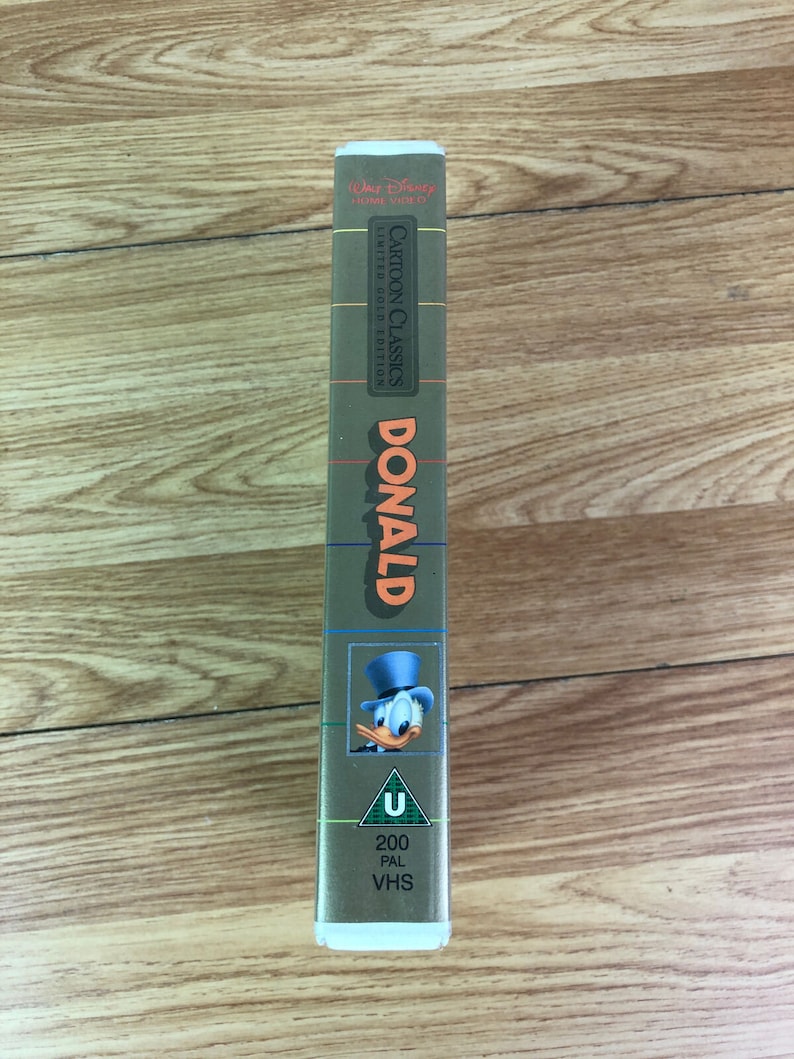 Rare Walt Disney Cartoon Classics Limited Gold Edition Donald Duck VHS ...