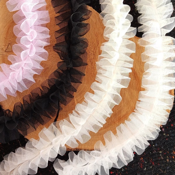 Ruffled Tulle Trim - Etsy