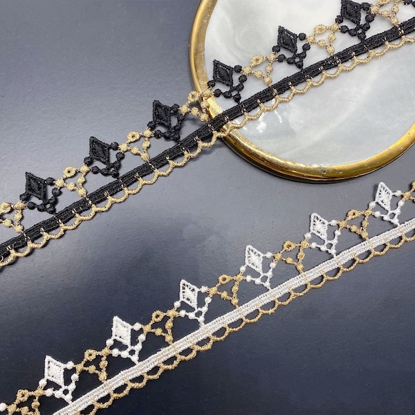 Metallic Luster Wave Big Lace Fabric, Yarn Organza Pleated Ruffle ...