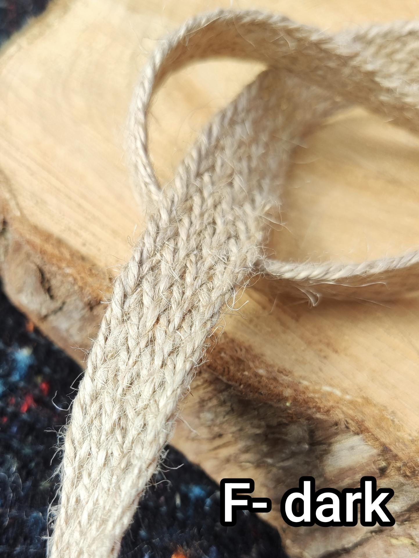 Rustic Jute Ribbon by the Yard: 1.5cm Width Natural Hessian Tape Trim ...