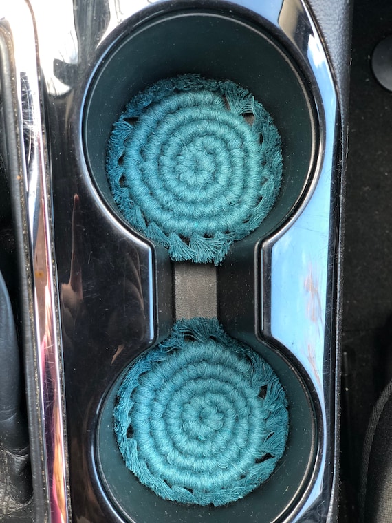 Mini Macrame Car Coasters | Etsy