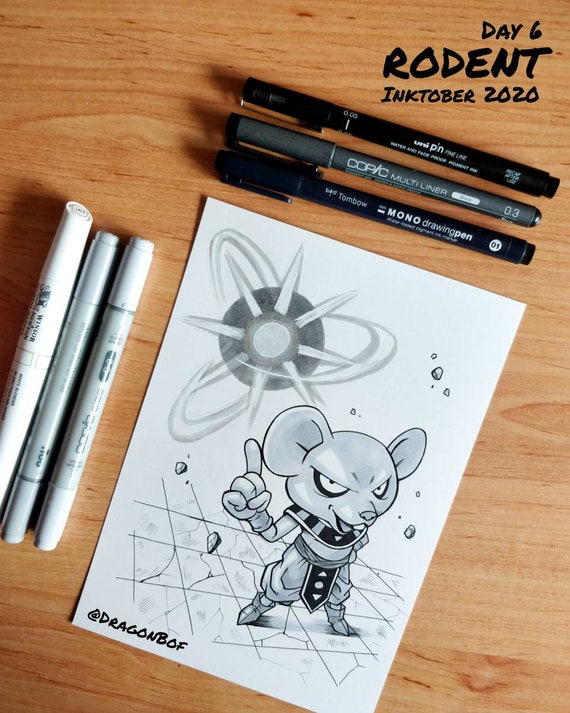 Original Sheet A5 DB Inktober 2020 Take It Ink Copic | Etsy