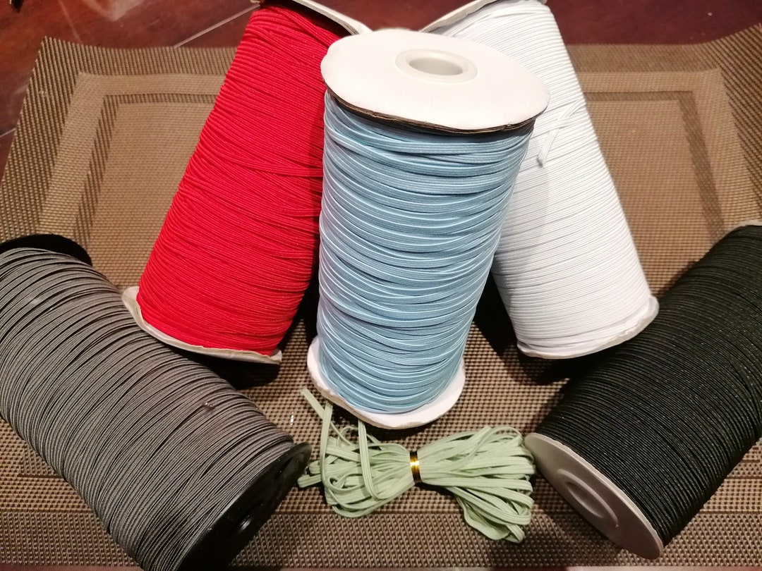 Rubber Band 3mmx5m Colored Rubber Strand Laundry Rubber Elastic Band ...