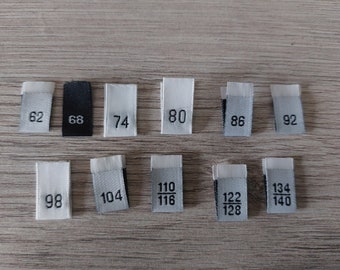 Kids Clothing Size Labels - Etsy