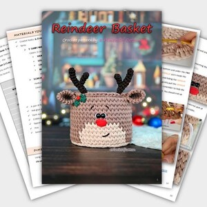 Christmas Baskets - Crochet PATTERNS Set; 3 Crochet Basket Patterns PDF ...
