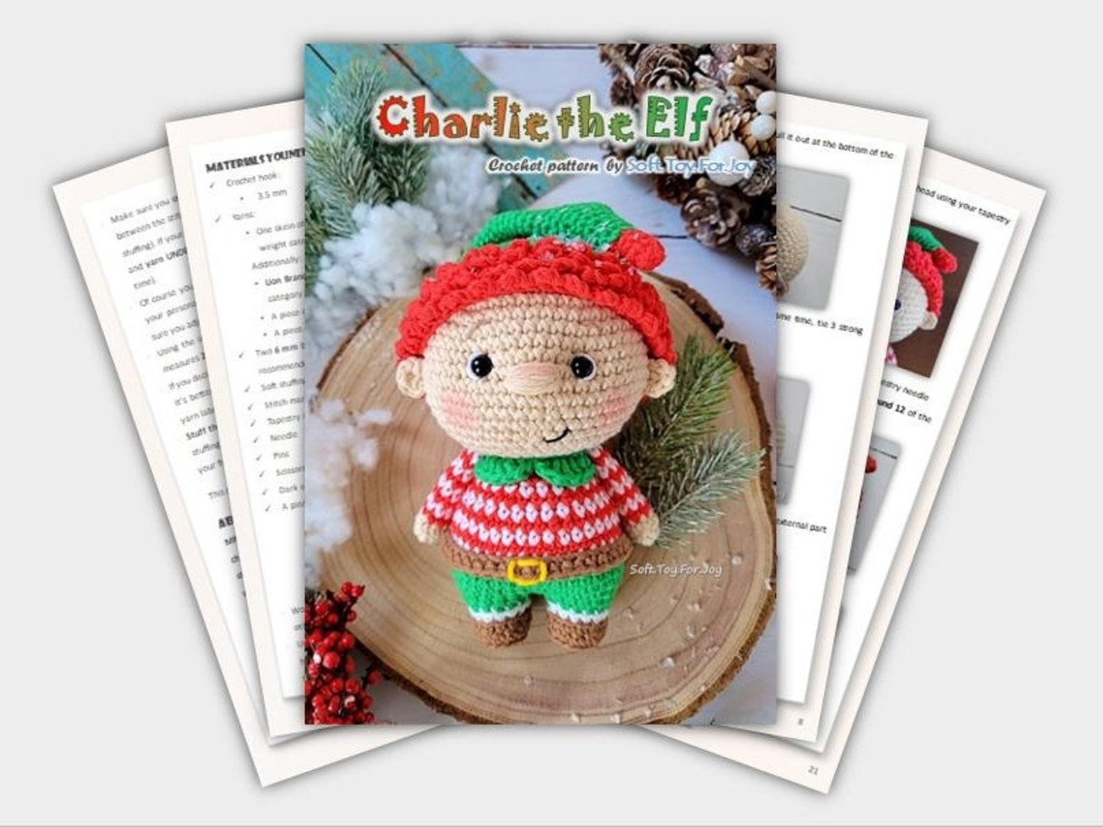 Charlie the Elf Crochet PATTERN Crochet Elf Amigurumi - Etsy