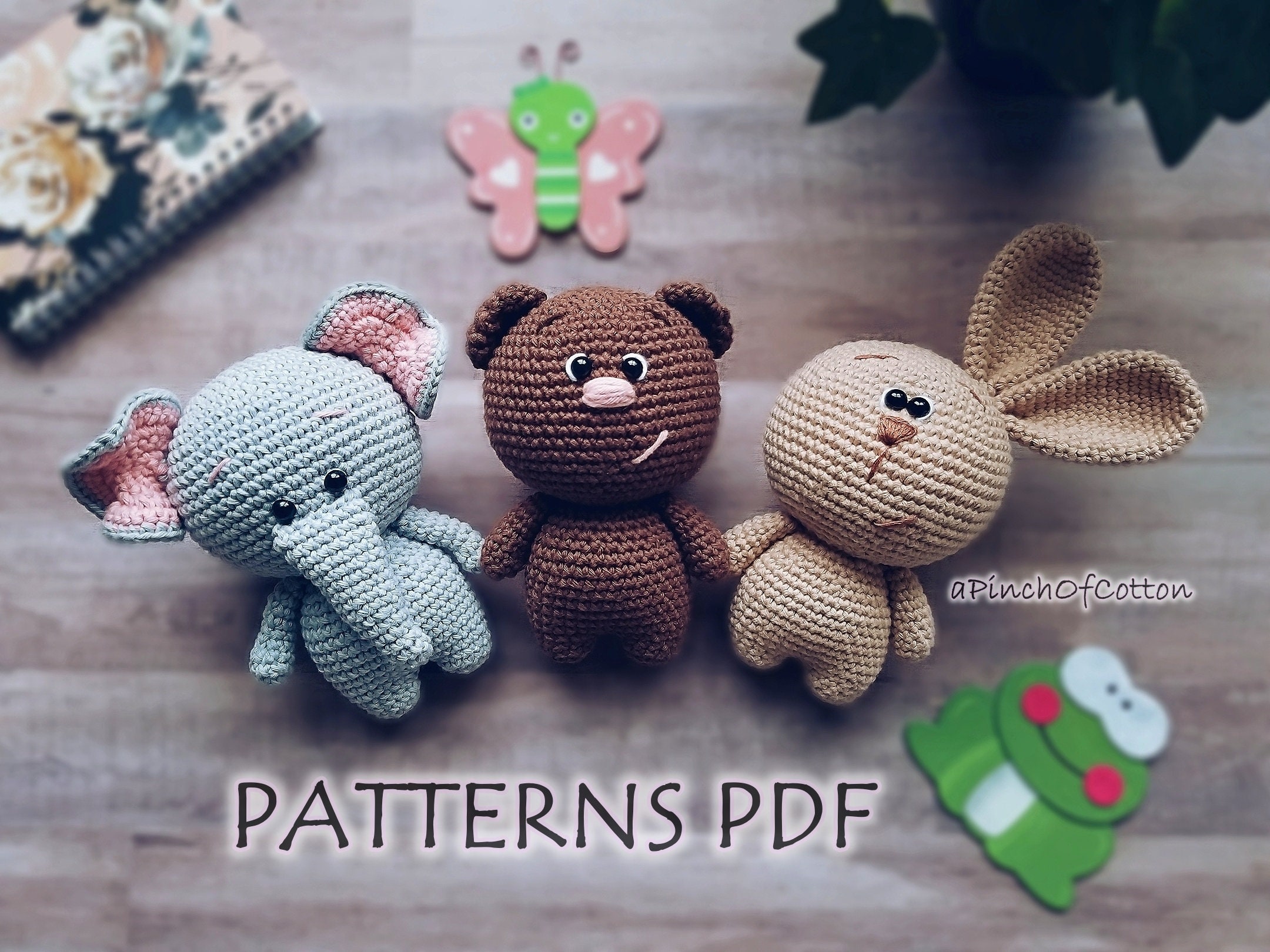 Mini Friends Crochet PATTERNS Set 3 Crochet Patterns PDF: - Etsy UK
