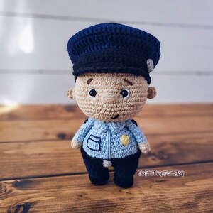 Charlie the Policeman Crochet PATTERN Crochet Police Officer - Etsy