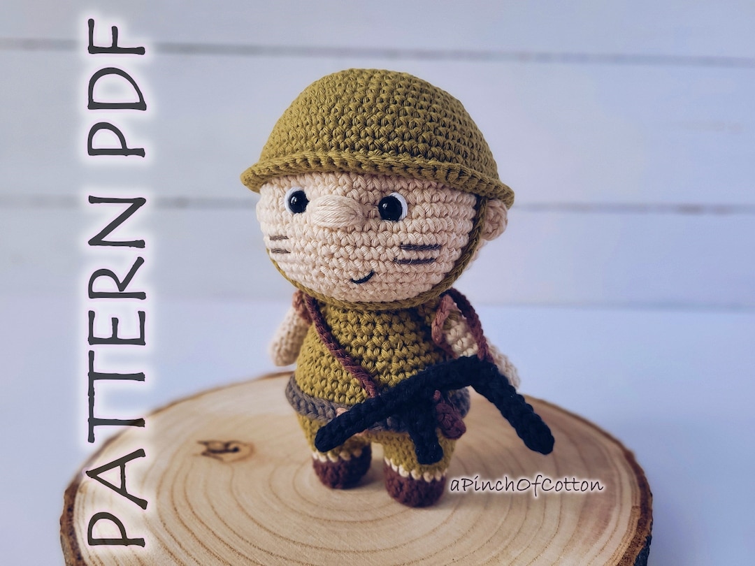Charlie the Soldier Crochet PATTERN, Crochet Soldier, Amigurumi Soldier ...