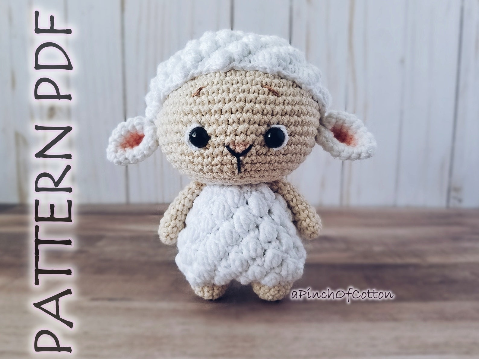 Mini Friends Crochet PATTERNS Set; 3 Crochet Patterns PDF: Piggy, Sheep ...