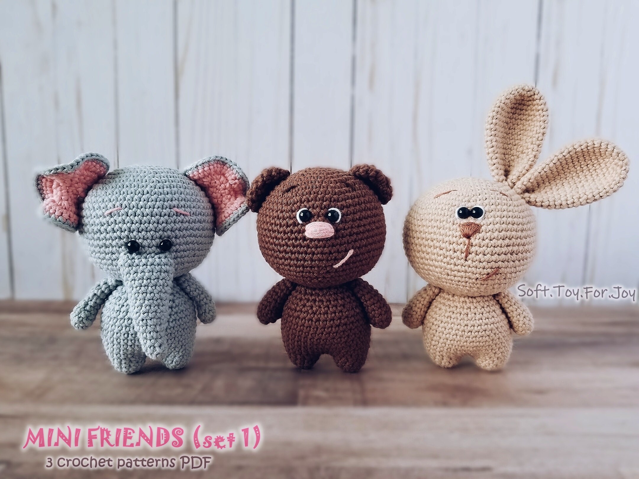 Mini Friends Crochet PATTERNS Set 3 Crochet Patterns PDF: - Etsy Canada