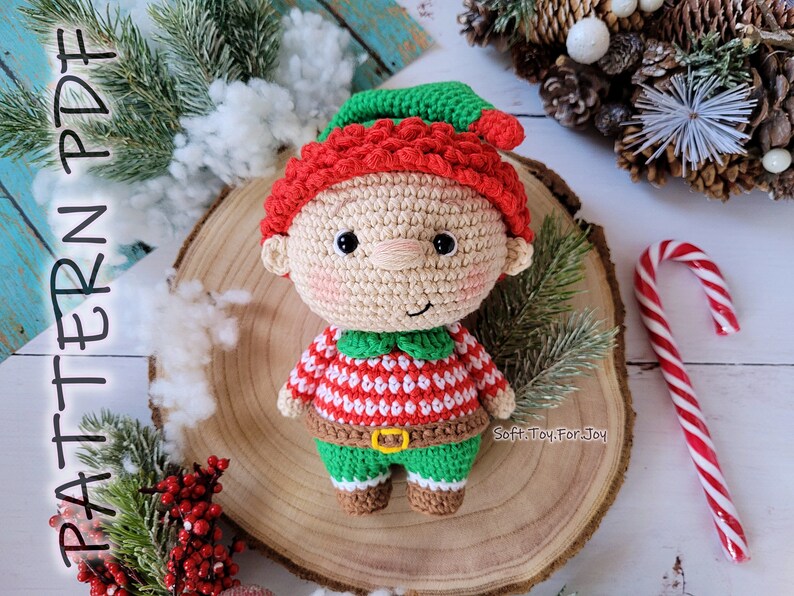 Charlie the Elf Crochet PATTERN Crochet Elf Amigurumi - Etsy