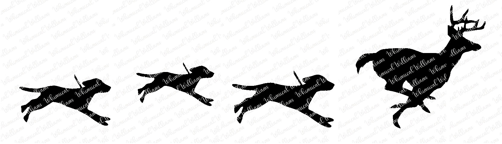 Deer Hunting With Dogs Decals