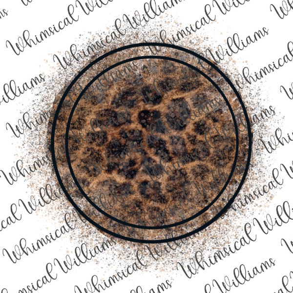Leopard Circle Background Svg - Etsy