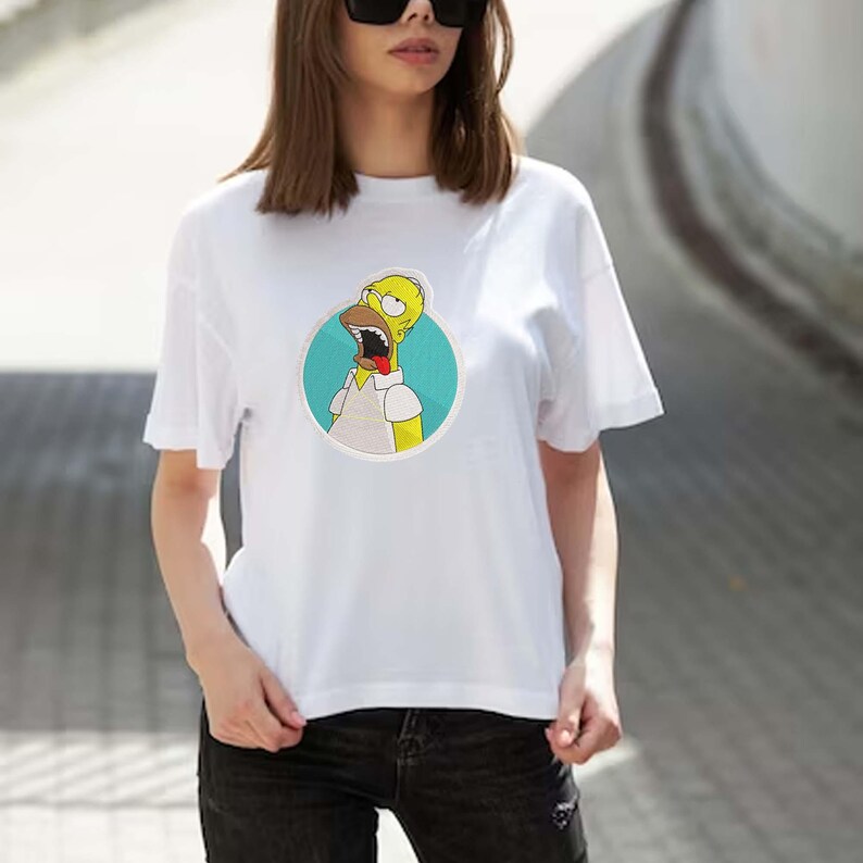 Homer Simpson Machine Embroidery Design, Simpson Embroidery, Machine ...