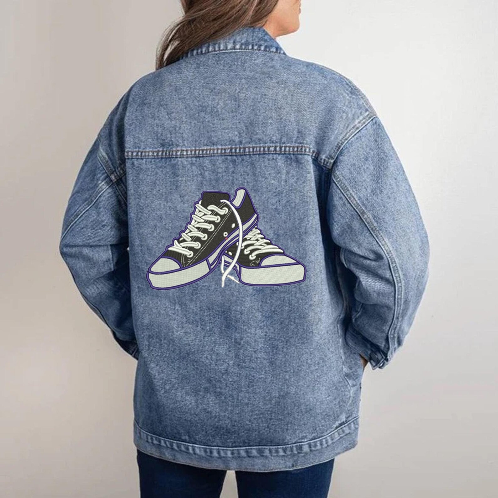 2 Sizes Converse All Star Applique Embroidery Designs, Converse ...