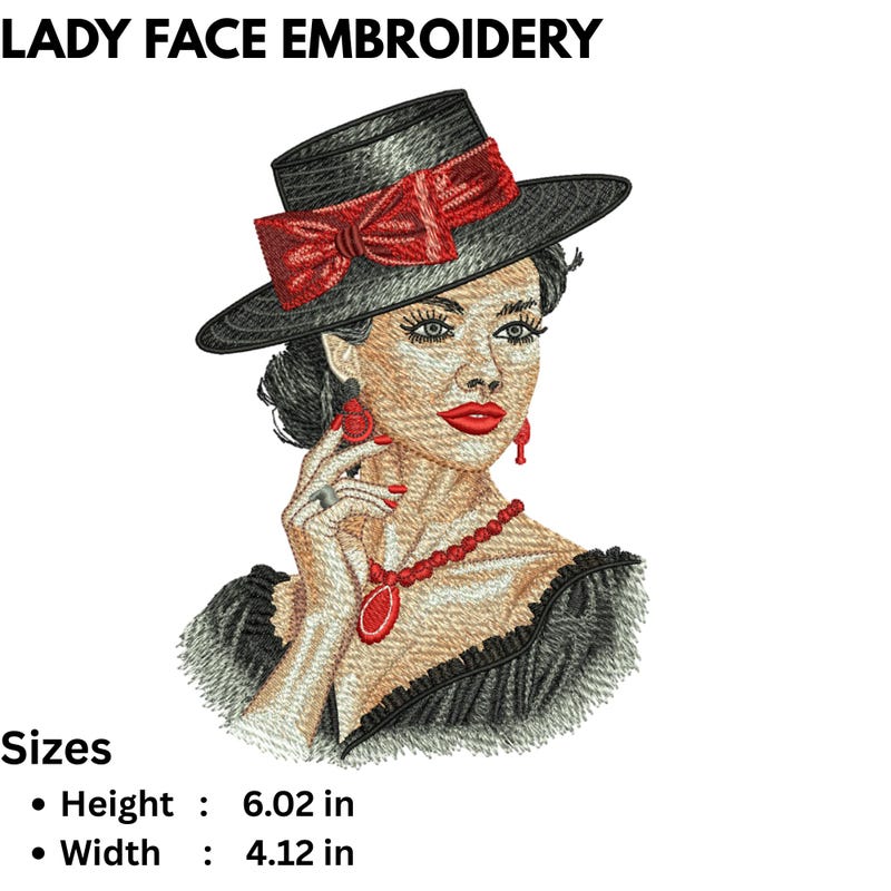 Lady Embroidery - Etsy