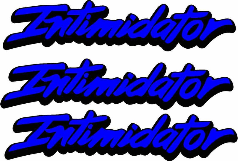 Dale Earnhardt 3 Decal Set Intimidator SS Black - Etsy