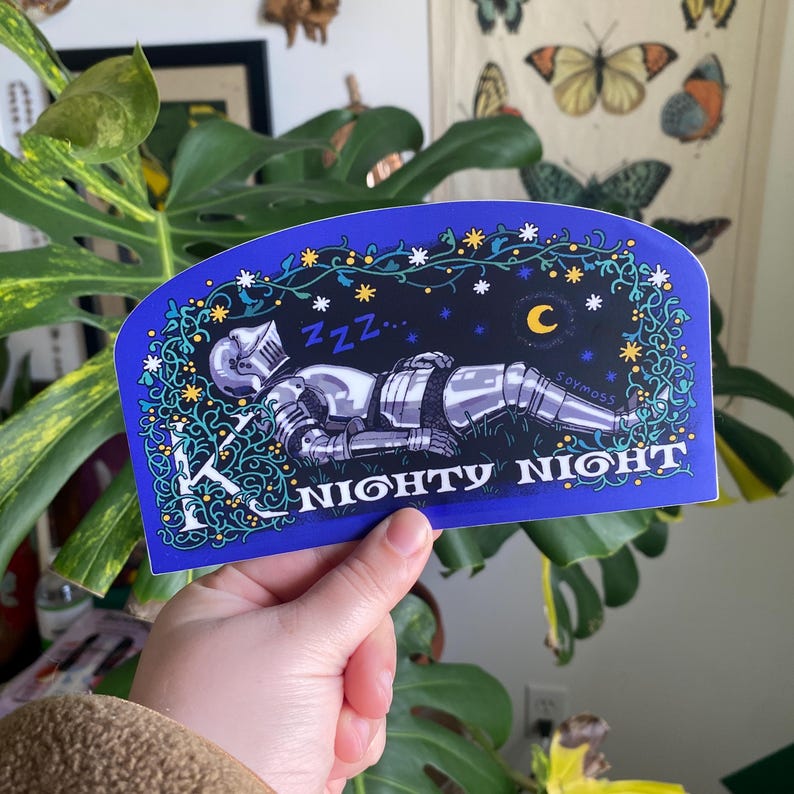 Knighty Night Bumper Sticker - Etsy UK