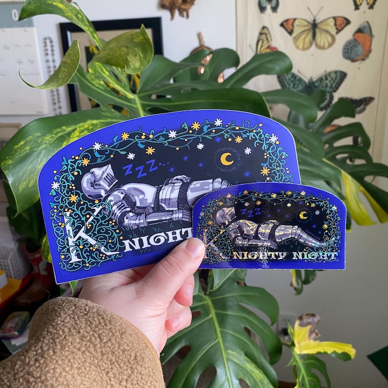 Knighty Night Bumper Sticker - Etsy UK