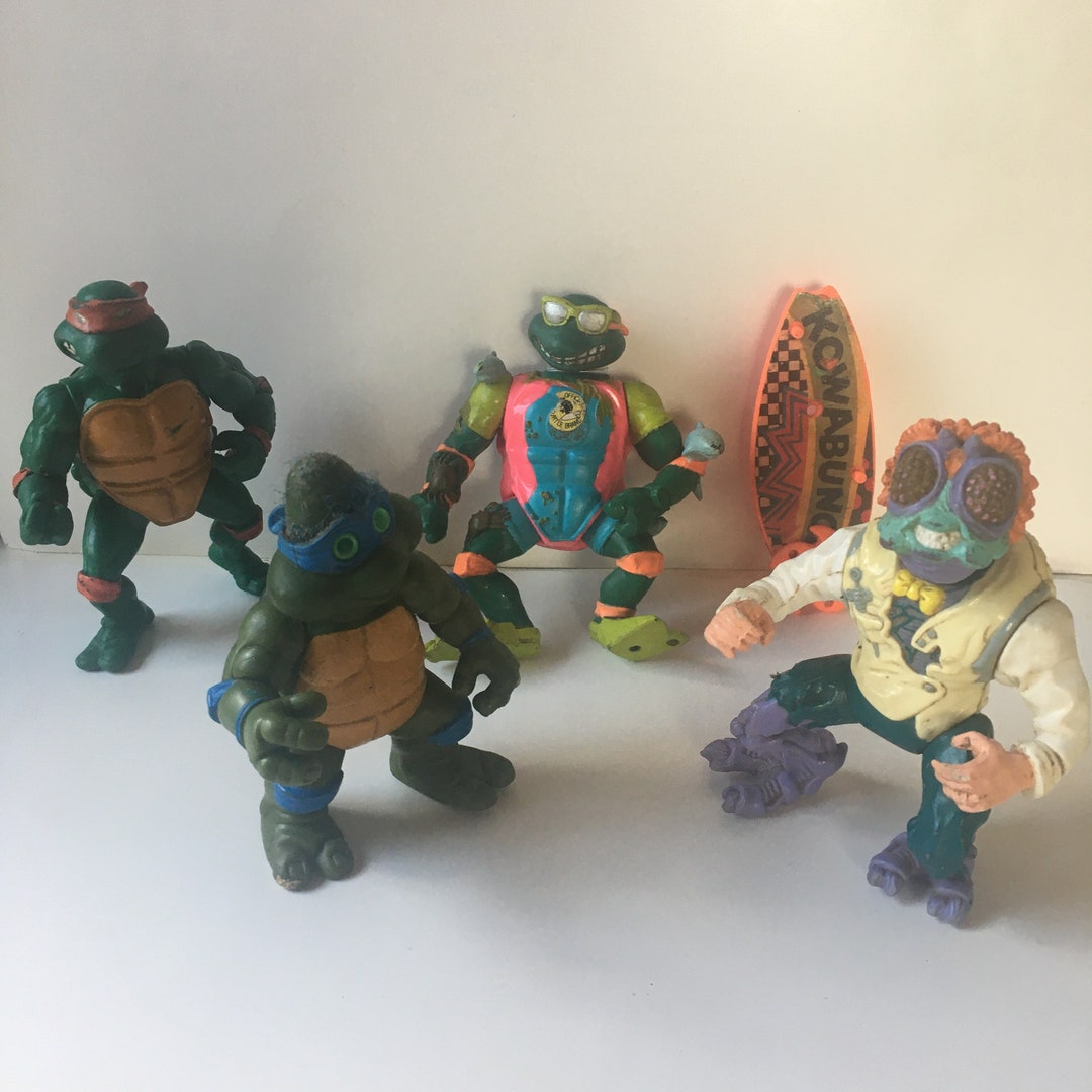 Vintage Teenage Mutant Ninja Turtles Action Figures - Etsy