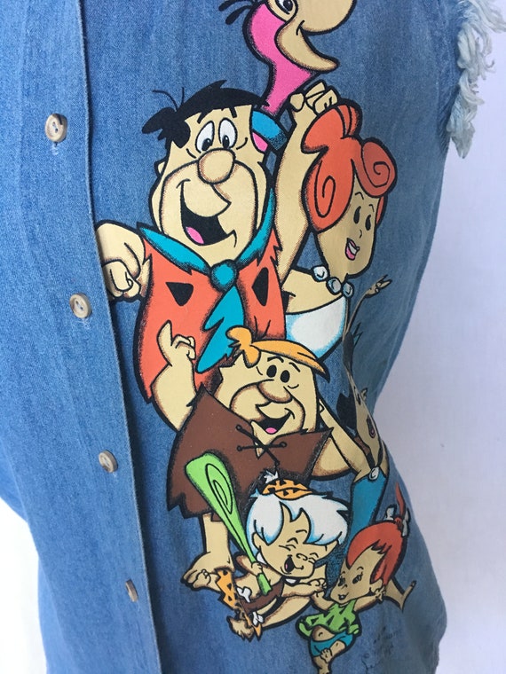 Collectible Vintage 1994 Flintstones Sleeveless Jeans… - Gem