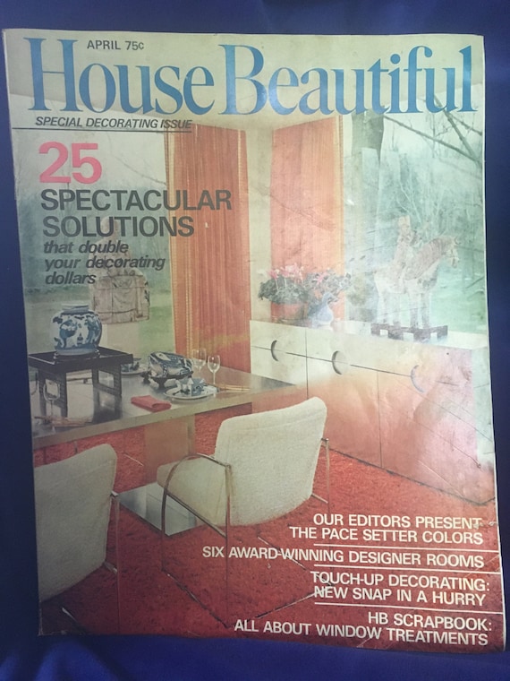 April 1971 HOUSE BEAUTIFUL Magazine - Etsy