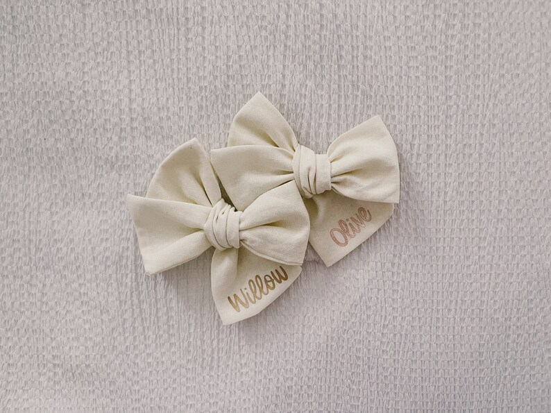 Personalized Name Bow - Etsy