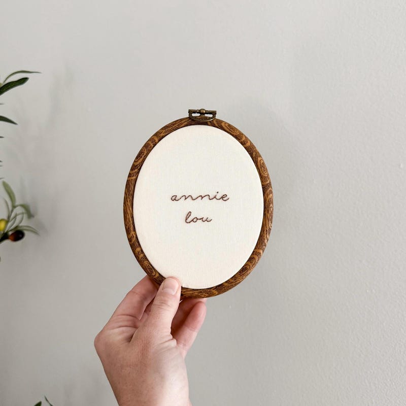 Embroidered Sign Vintage - Etsy