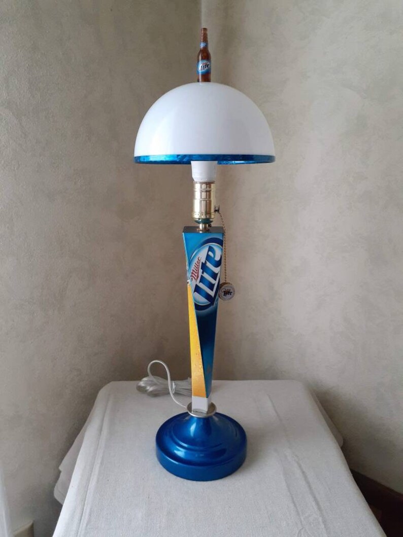 Miller Lite Vortex Beer Tap Handle Lamp. Bar Light Pub Mancave Barware ...