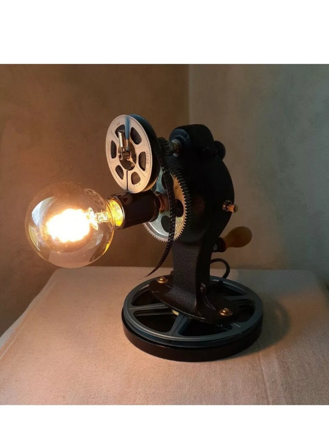 Neumade Film Rewinder Lamp Steam Punk Lamp Table Lamp Film Movie Buff ...
