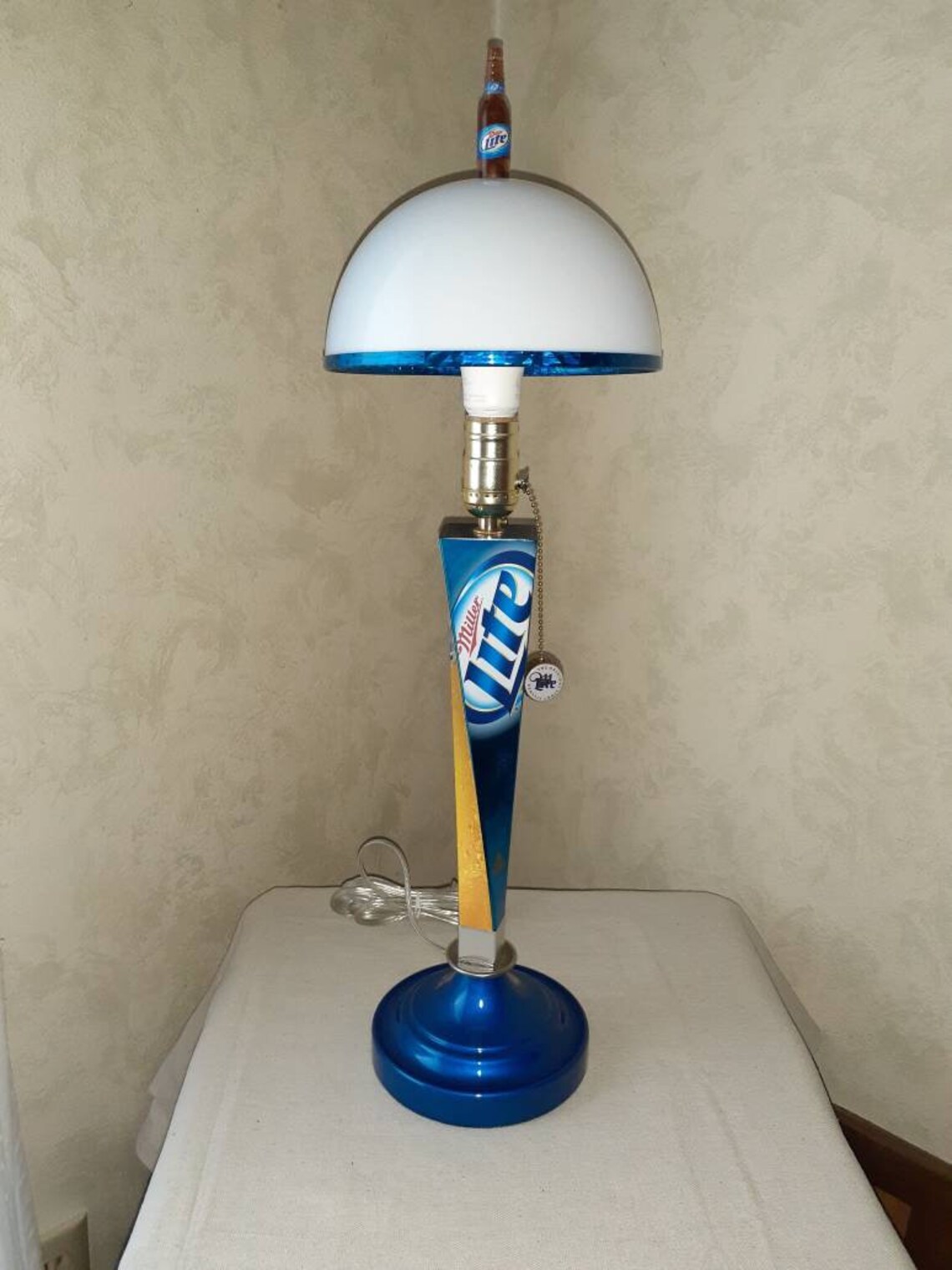 Miller Lite Vortex Beer Tap Handle Lamp. Bar Light Pub Mancave - Etsy