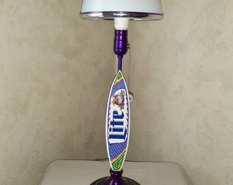 Miller Lite Vortex Beer Tap Handle Lamp. Bar Light Pub Mancave Barware ...