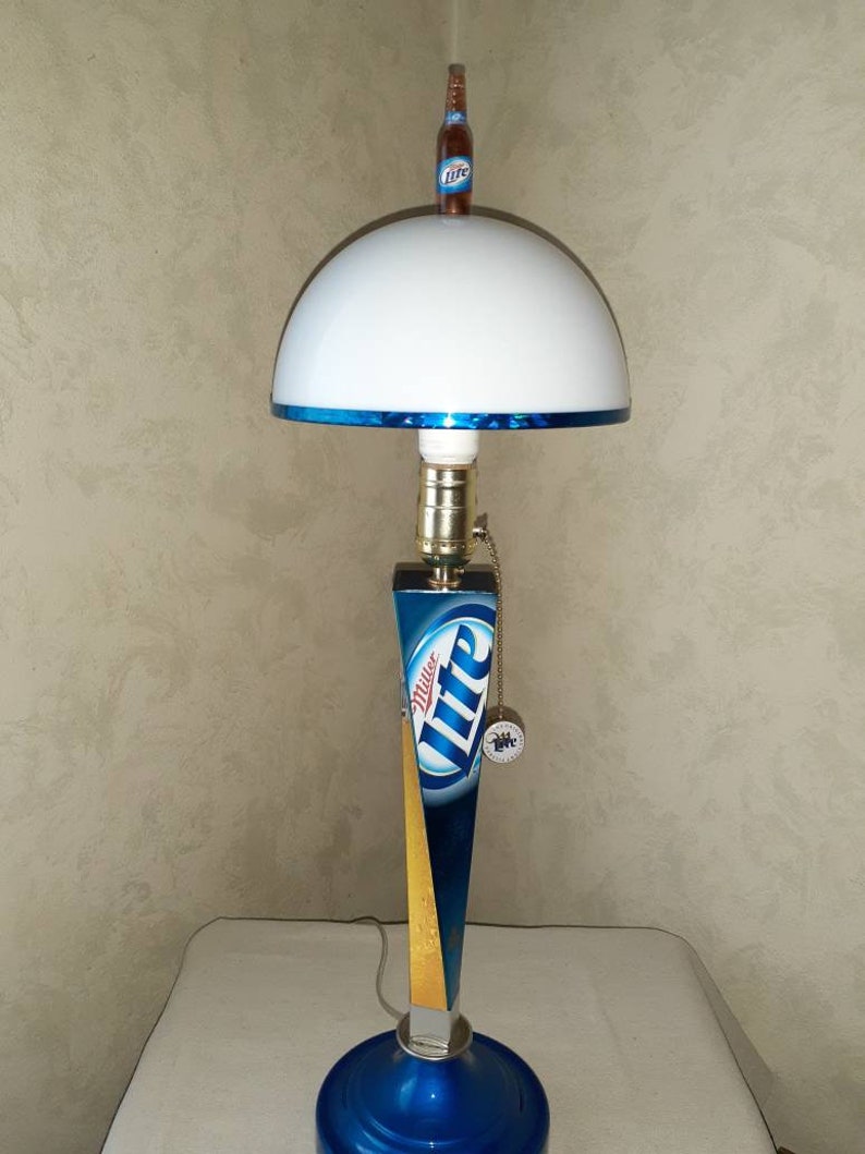 Miller Lite Vortex Beer Tap Handle Lamp. Bar Light Pub Mancave Barware ...