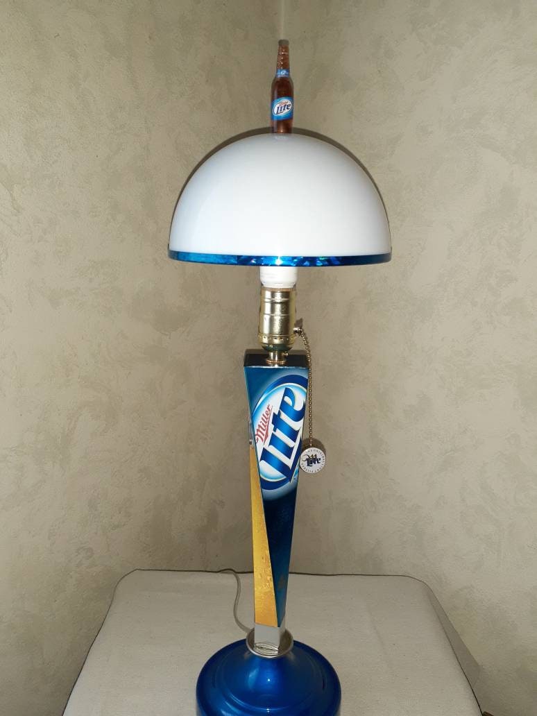 Miller Lite Vortex Beer Tap Handle Lamp. Bar Light Pub Mancave | Etsy