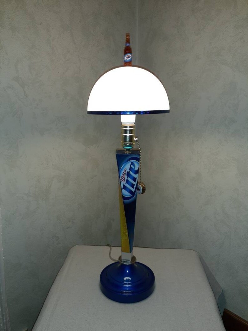 Miller Lite Vortex Beer Tap Handle Lamp. Bar Light Pub Mancave - Etsy