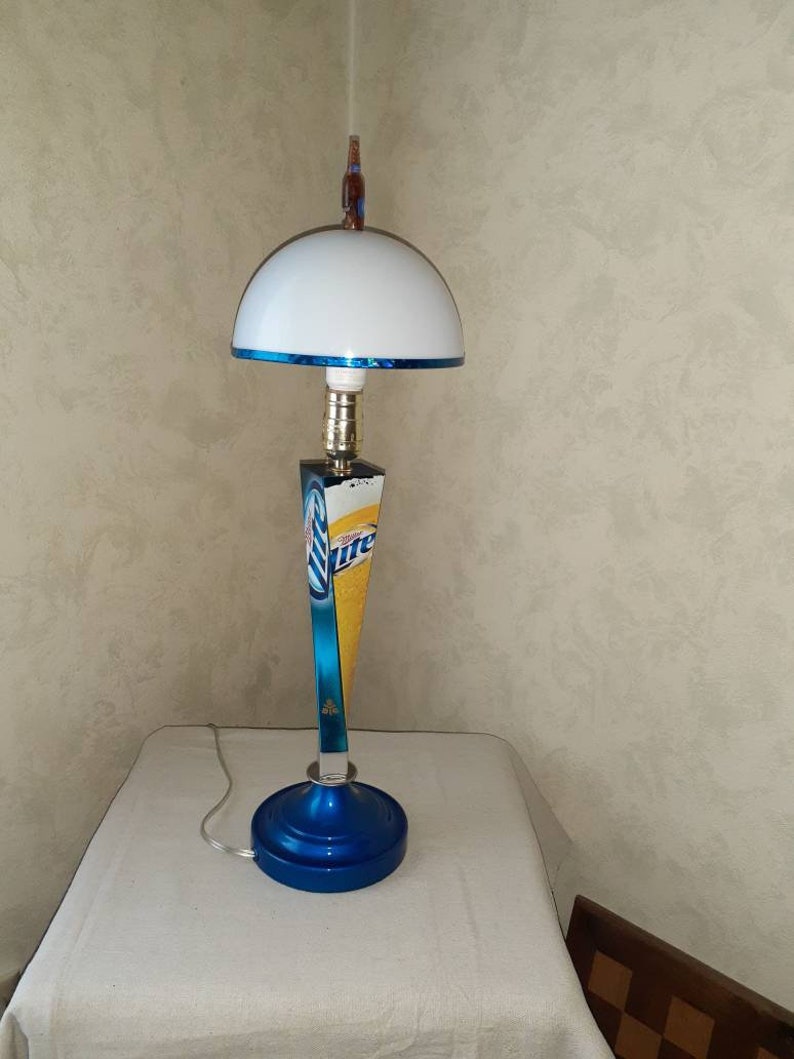 Miller Lite Vortex Beer Tap Handle Lamp. Bar Light Pub Mancave Barware ...