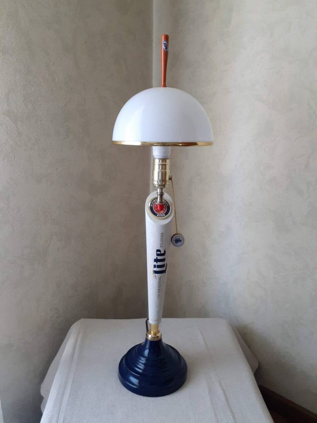 Miller Lite Pilsner Beer Tap Handle Lamp. Bar Light Pub Mancave Barware ...
