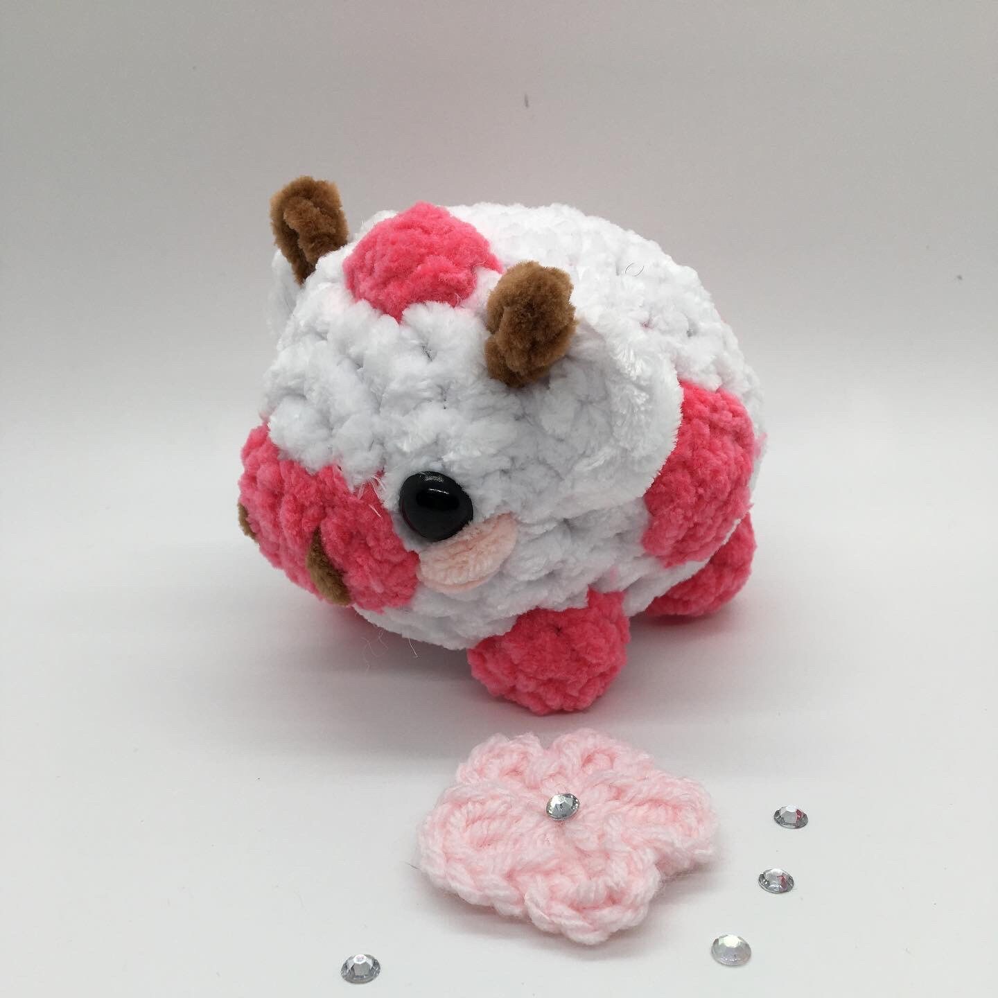 Pink Cow Plush Crochet Pink Cow | Etsy