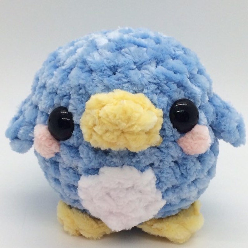Fluffy Penguin Plush Cute Blue Penguin Plush Cute Plushies | Etsy