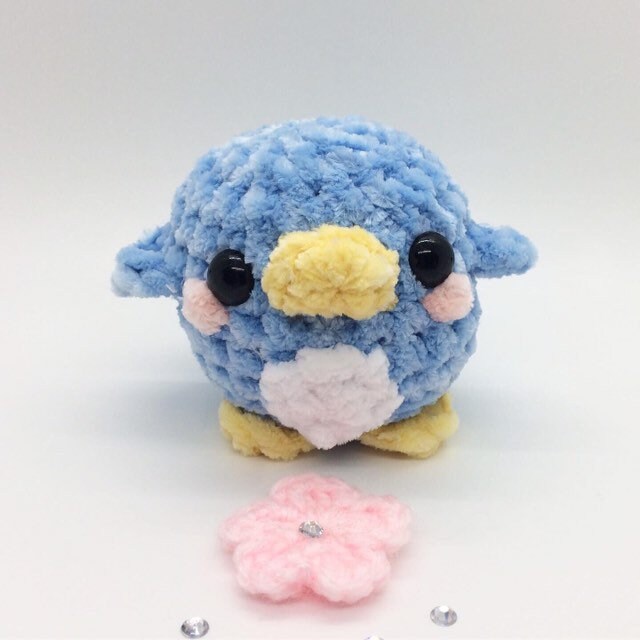 Fluffy Penguin Plush Cute Blue Penguin Plush Cute Plushies | Etsy