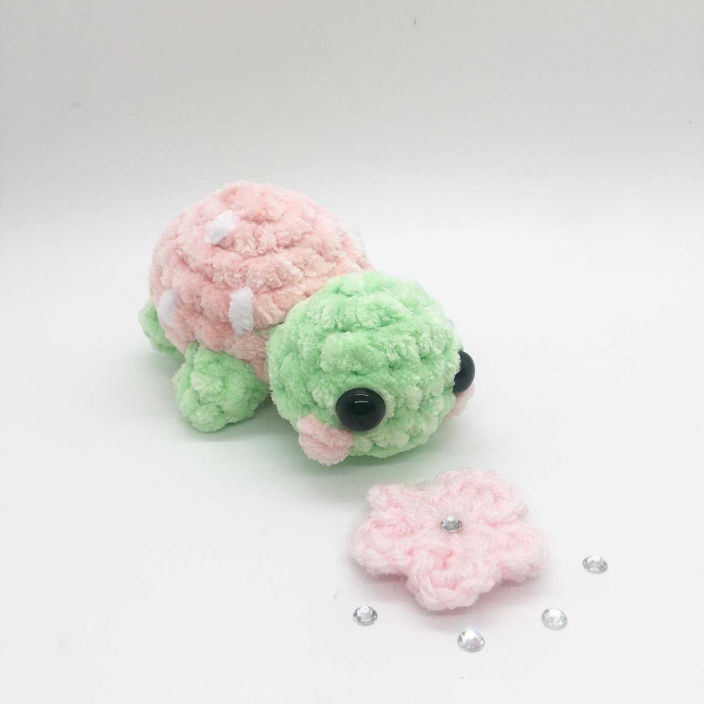 Mini Strawberry Turtle Cute Mini Turtle Cute Crochet Desk - Etsy
